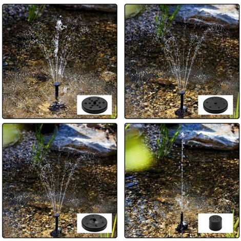 Floating Solar Pump 1.4W for Garden – 6-Jet Fountain – Height 30–60cm ...
