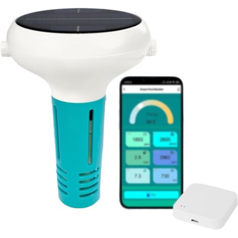 7-in-1 Smart Pool Tester with App - Digital Display for Precise Water ...