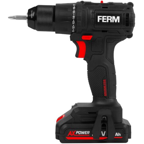 FERM AX-Power CDM1167 Akku-Bohrmaschine - 20V - Inkl. Akku & Ladegerät ...