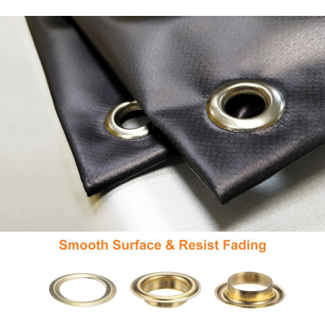 Grommet Tool Set – 100 Gold Grommets 12 mm, for Tarps, Fabrics, Leather ...