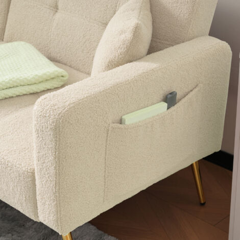 Canapé d'angle compact anti-transpiration pour salons étroits en L ...