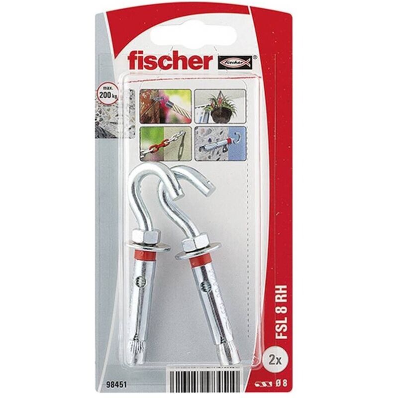 FISCHER - CHEVILLE METAL CROCHET FSL 8 RH /2K NV