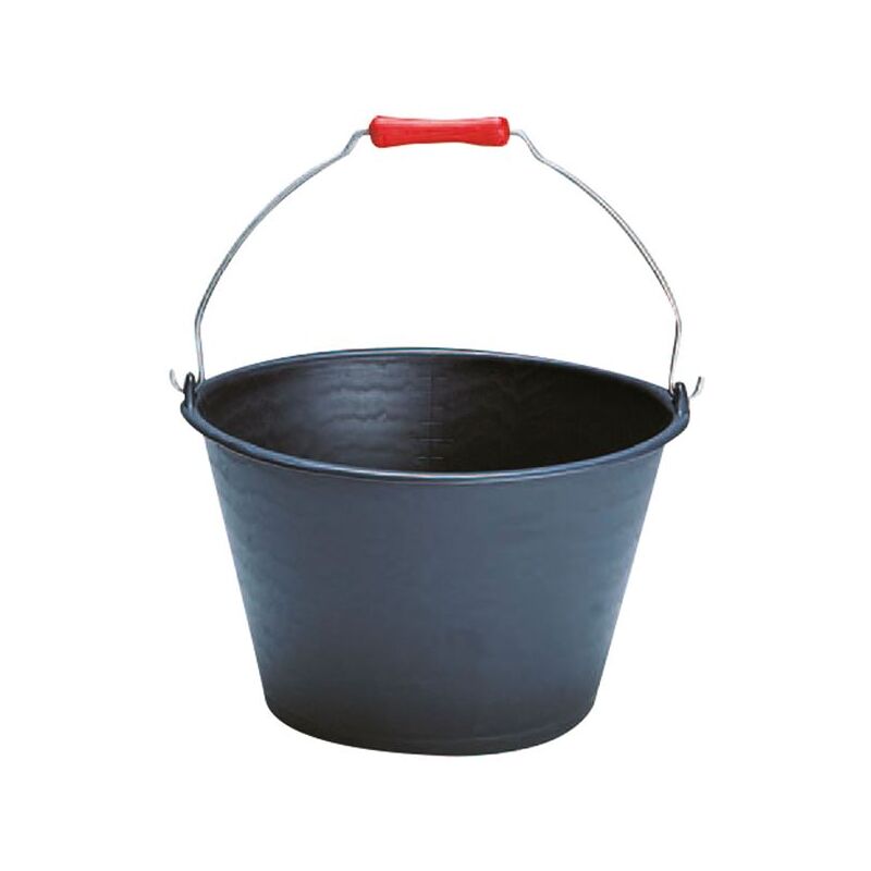 VINMER - Seau agricole 16l noir avec anse