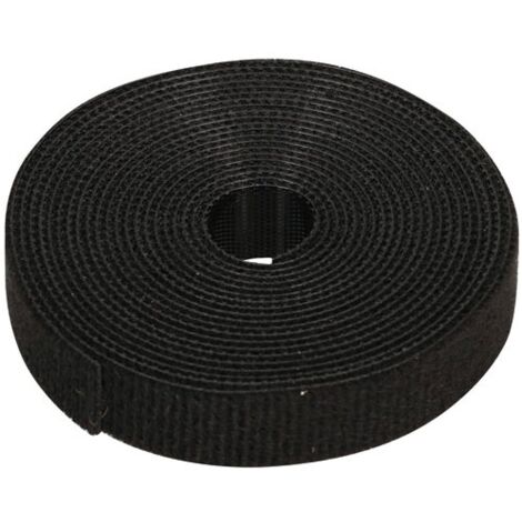 ELECTRALINE - Ruban Velcro gain cache câble 3 m noir