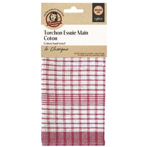 MENAGERE TRADITION - Torchon essuie main coton 40 x 60 cm