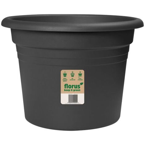 FLORUS - Pot Mediterran Cilindro 40cm anthracite