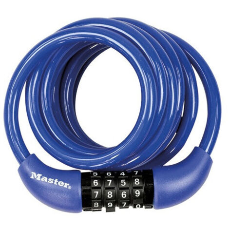 MASTER LOCK - Antivol câble 1m80 x8mm à combinaison