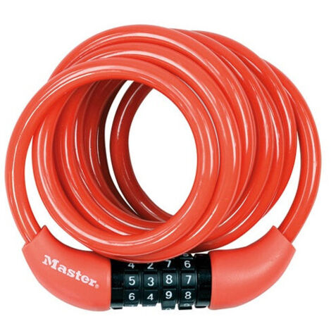 MASTER LOCK - Antivol câble 1m80 x8mm à combinaison