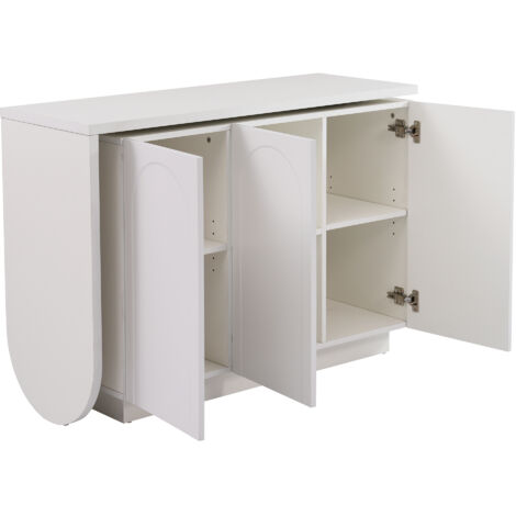 Escritorio giratorio en forma de L, 110 x 40 x 75 cm, blanco ...
