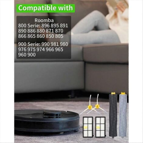 Brosse pour aspirateur iRobot Roomba pour éliminer les poils d'animaux ...