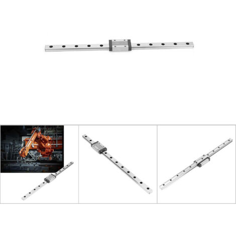 Rail lineaire MGN12H noir 300 mm pour eliminer le jeu sur machine CNC ...