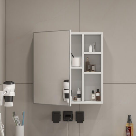 [Armoire à miroirs sur mur simple] Dimensions : 55 × 56 cm ...
