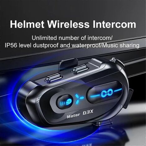 Kit communication Bluetooth pour casque moto système audio semi-duplex ...