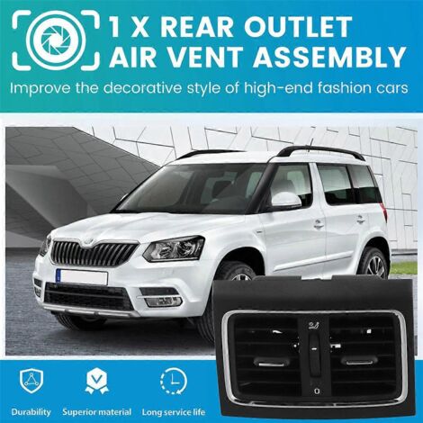 Ensemble de ventilation arrière pour berline 2014-2017 noir en ABS ...