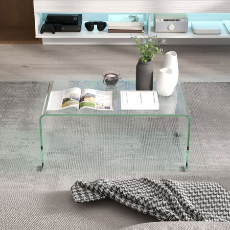 Table basse en verre stable design sobre meuble transparent salon ...