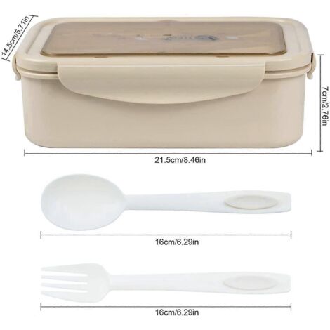 Boîte à lunch bento Série Nomad 1400 ml avec 3 compartiments et ...