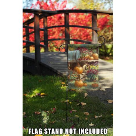 Drapeau de jardin Toland Home Fashions citrouille rustique 30x45 cm ...