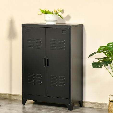 Armoire de Rangement métal Garde-robe Caisson de dossier Armoire Bureau ...
