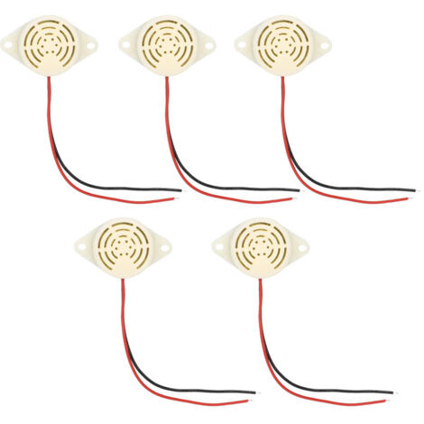Buzzer Actif 5 pièces DC 3-24V 95dB Alarme Sonore Continue pour Projets ...