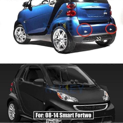 Pointe anti-clouage de pare-chocs Smart Fortwo 2009 2010 2011 argent ...
