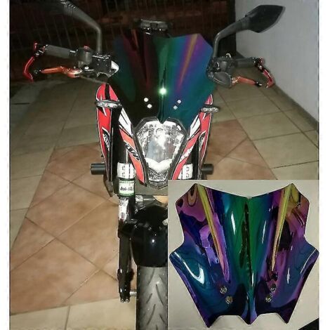 Saut-de-vent KTM Duke 200 double bulle Noir Iridium protection air ...