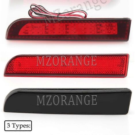 Feu stop arrière à réflecteur LED Mitsubishi Lancer 08-14 Evo rouge ...