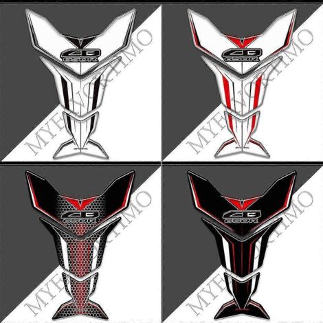 Kit autocollants de reservoir CB650R Honda protection moto CB650R9 noir ...