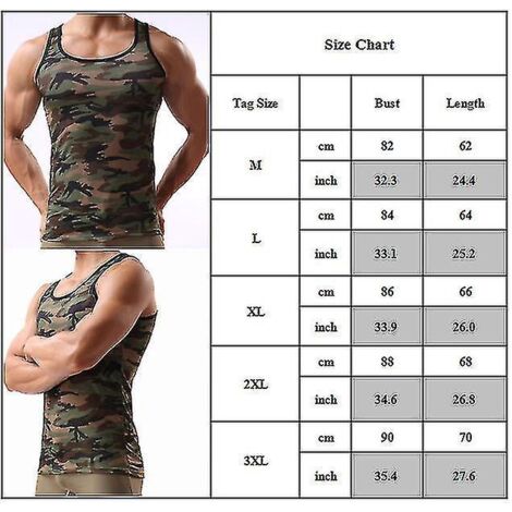 Débardeur de musculation stretch camouflage pour homme ajusté L ...