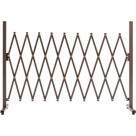 Outsunny Barrière extensible rétractable de sécurité 250x31x104 cm ...