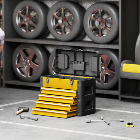 Organiser ses outils sans perdre de place avec ce coffre en acier 49cm ...