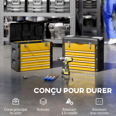 Organiser ses outils sans perdre de place avec ce coffre en acier 49cm ...