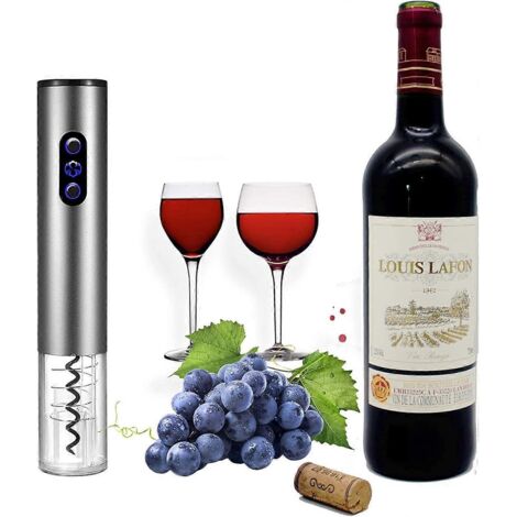 Ouvre-bouteille électrique en acier inoxydable pour bouteilles de vin ...