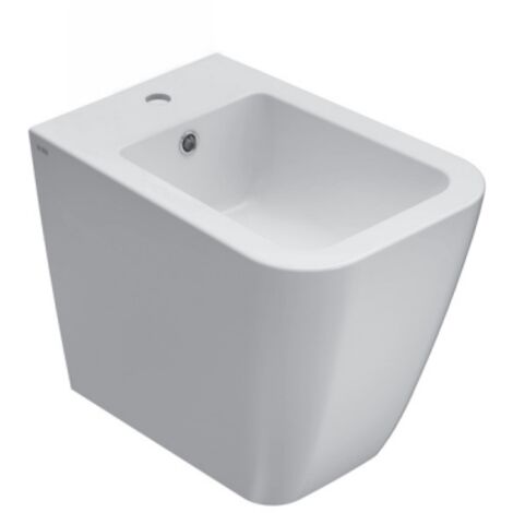 Stand-Bidet 52x36 cm aus mattweißer Keramik - Ceramica Globo Stone