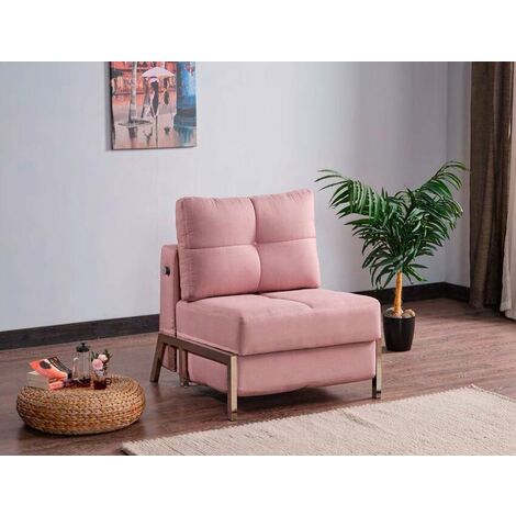 Sessel Bett Panarea aus stoff farbe Rosa pink