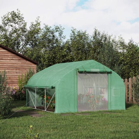 Serre tunnel pour potager et culture de tomates verte 347x300cm ...