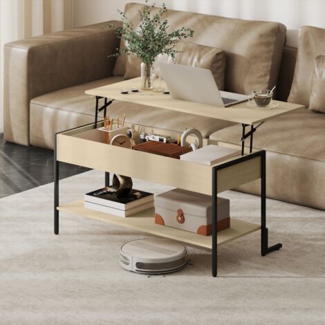 Table basse avec plateau relevable, table de salle à manger avec ...