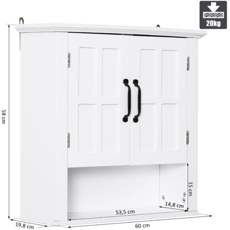 Placard de salle de bain suspendu anti-humidité meuble gain place ...