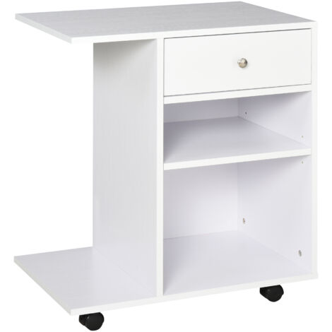 Support imprimante roulettes Vinsetto rangement dossier et tour PC ...