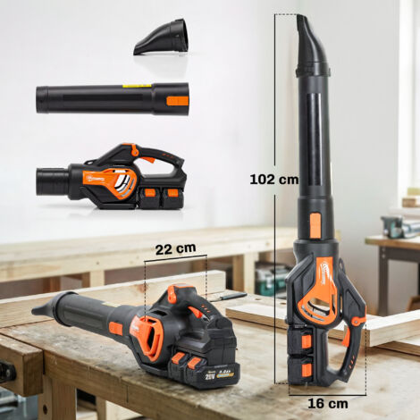Aspirateur de feuilles sans fil turbo 162km/h autonomie prolongée ...