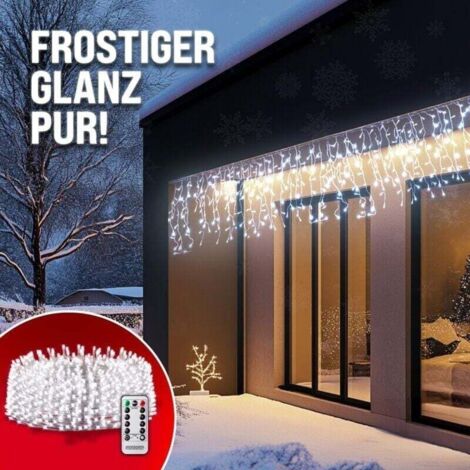 Guirlande lumineuse LED 600 blancs fonction minuteur telecommande chic ...