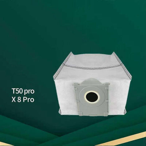 Sacs à poussière pour aspirateur ECOVACS T50 et X8 PRO en lot de 20 ...