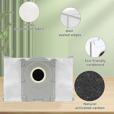 Sacs à poussière pour aspirateur ECOVACS T50 et X8 PRO en lot de 20 ...