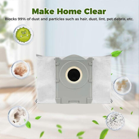 Sacs à poussière pour aspirateur ECOVACS T50 et X8 PRO en lot de 20 ...