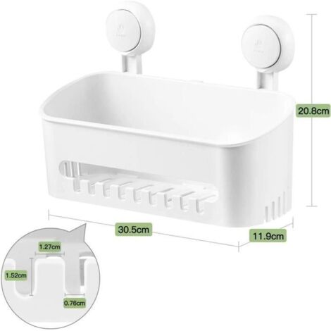Support de rangement de douche amovible et réutilisable sans percer ...