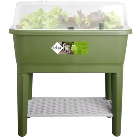 Carré potager sur pied Elho Noa potager vert L 79 x B 39 x H 94 cm ...