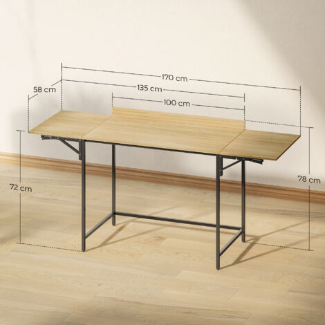 Table informatique pliante gain de place pour deux moniteurs de PC ...