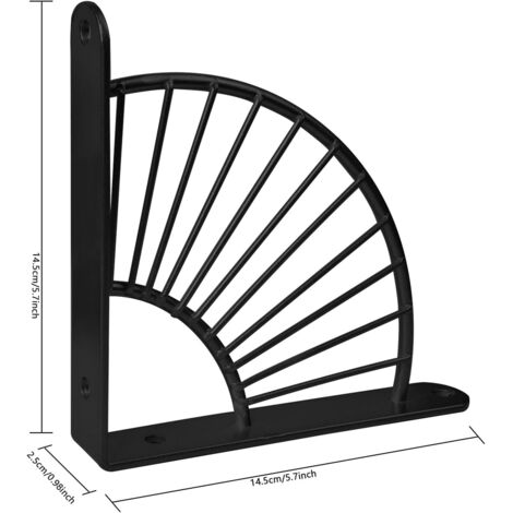 Support etagere mural anti affaissement pour fixation planche en bois ...