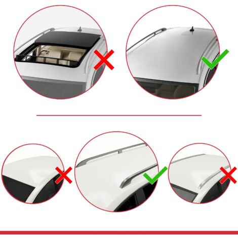 Barres de toit anti-sifflement avec antivol pour Holden Captiva ...