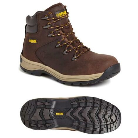 APACHE AP315CM BROWN SAFETY BOOTS UK9