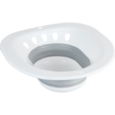 Relaxdays Sitzbad für Toilette, faltbar, Sitzbadewanne HBT: 12x36x39 cm ...